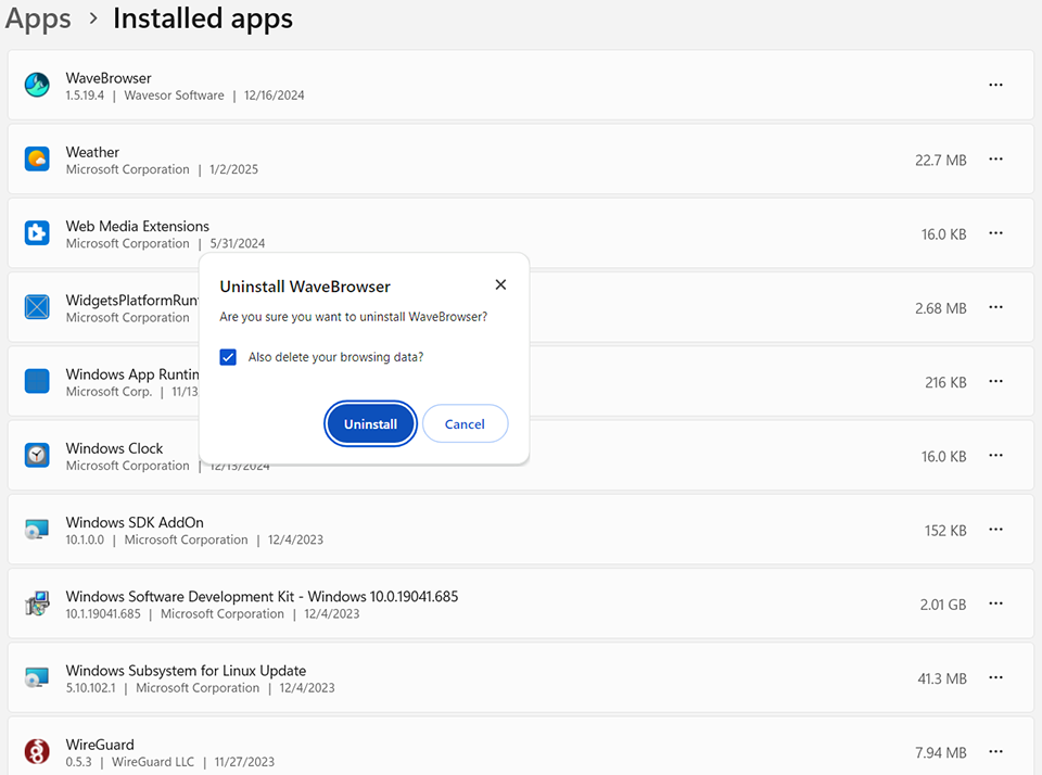 Wave Browser - Efficient, Intuitive and Personal Web Browser