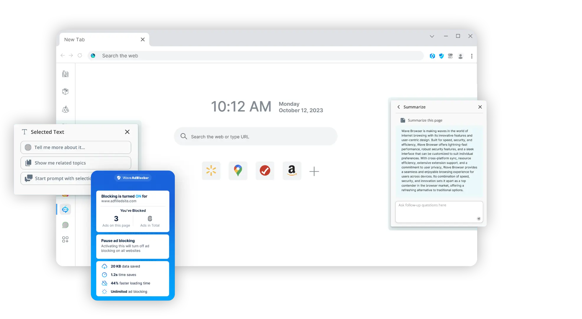 Wave Browser - Efficient, Intuitive and Personal Web Browser
