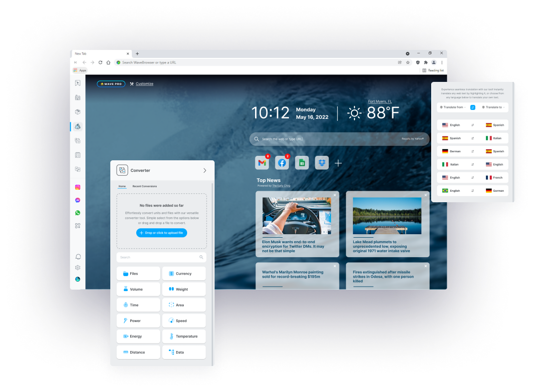 Wave Browser - Efficient, Intuitive and Personal Web Browser